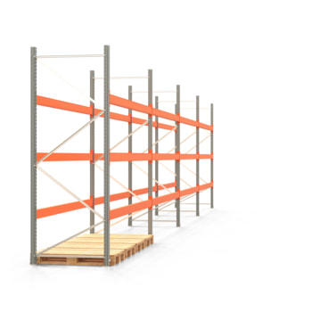 3.000 x 14.825 x 1.100 mm Palettenregal 4 Felder